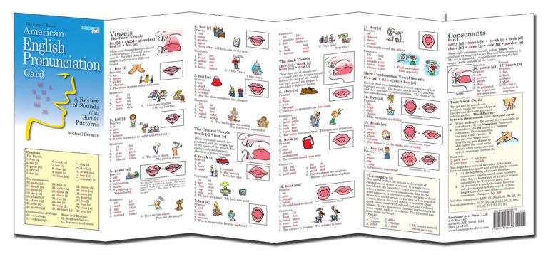 The American English Pronunciation Card | Language Arts Press