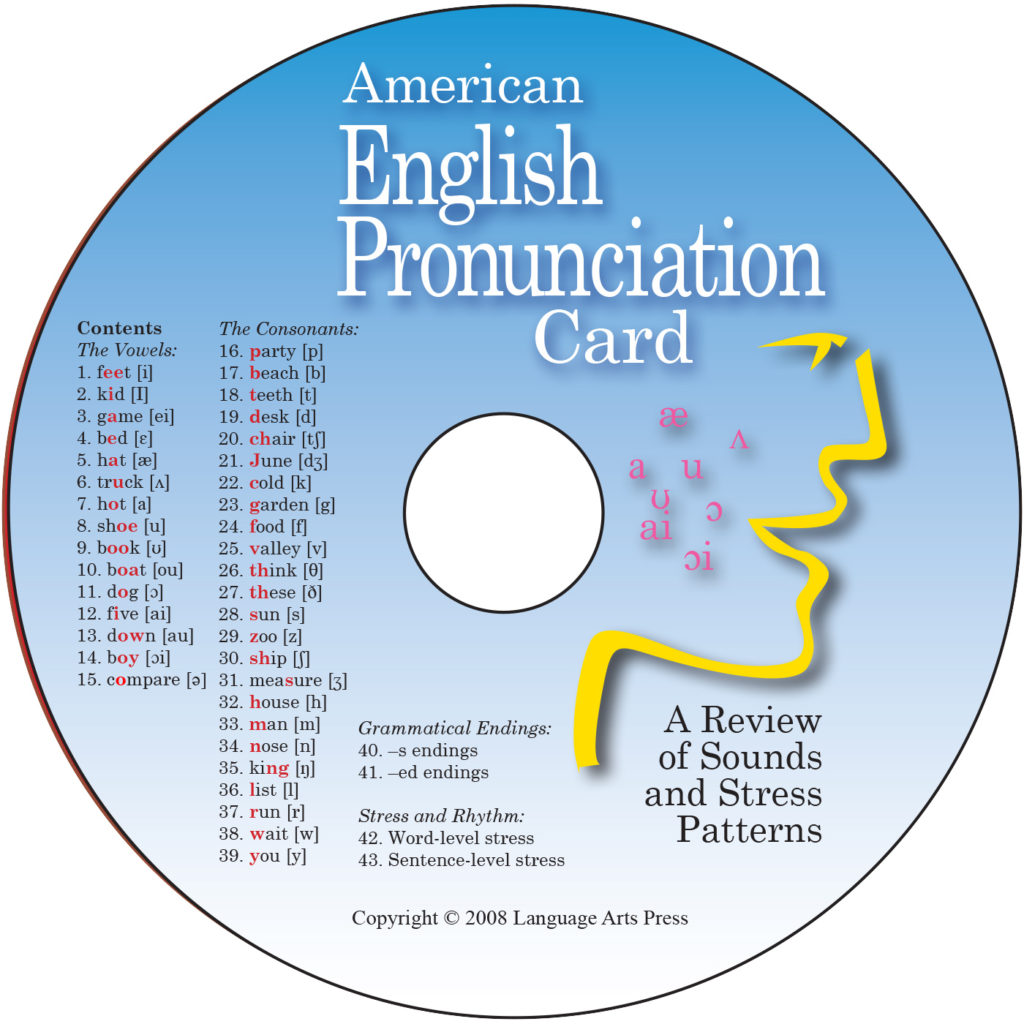 The American English Pronunciation Card and Audio CD Set | Language ...